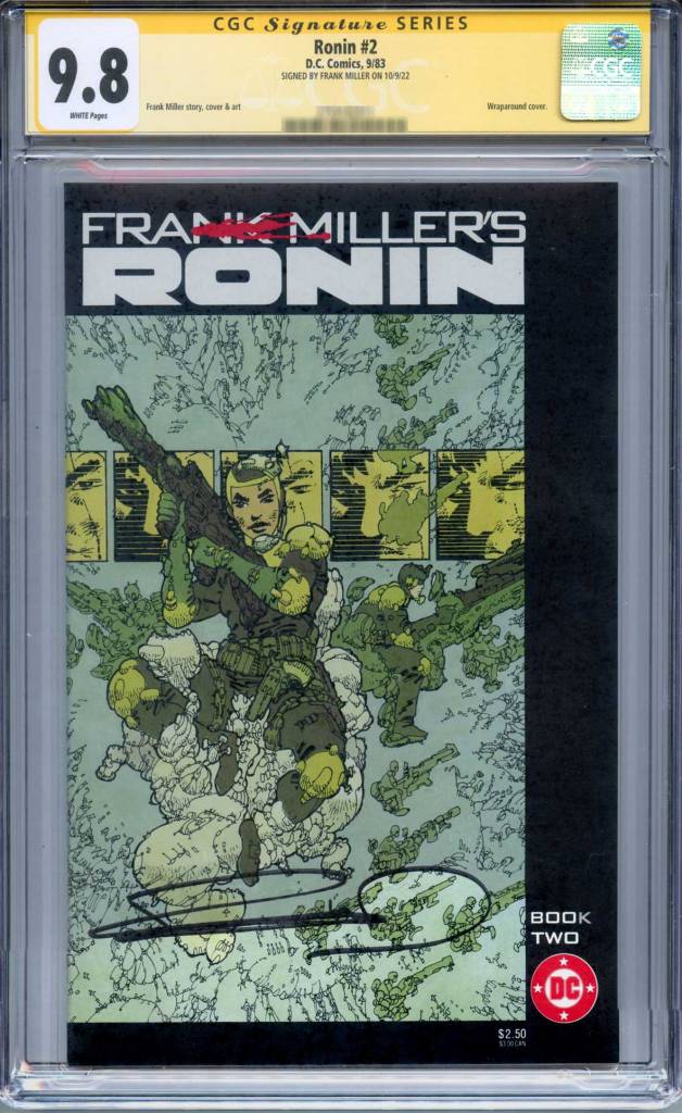 Ronin 2 CGC SS 9.8 White Pages signed by Frank Miller 229 – EHT Comics